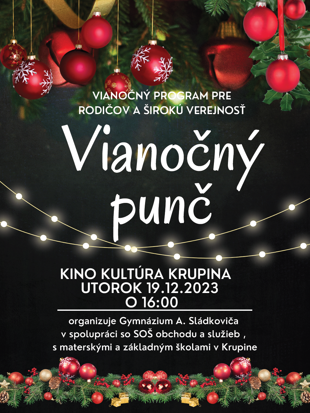 Vianočný punč | Gymnázium Andreja Sládkoviča